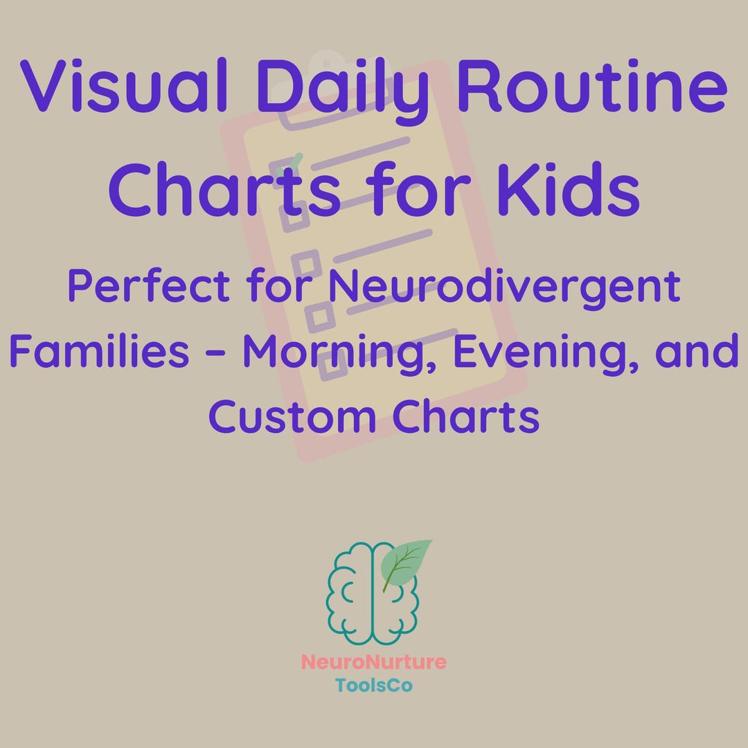 Visual Daily Routine Charts for Kids – Morning & Evening Schedule for ...