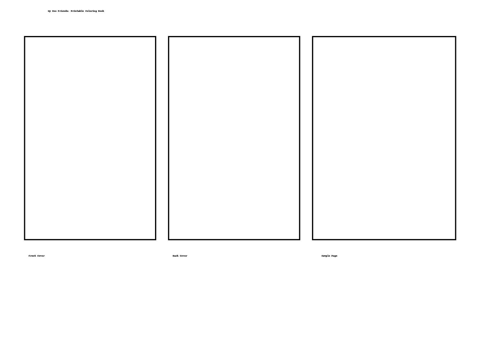 My Zoo Friends: A Fun Coloring Book for Kids – 15 Printable Pages! - Etsy