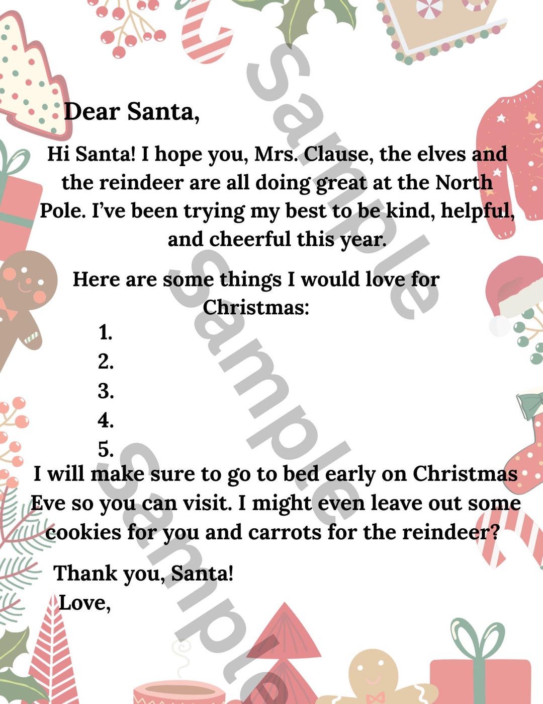 Personalized Santa Letter for Kids Digital | Santa Response, Address ...
