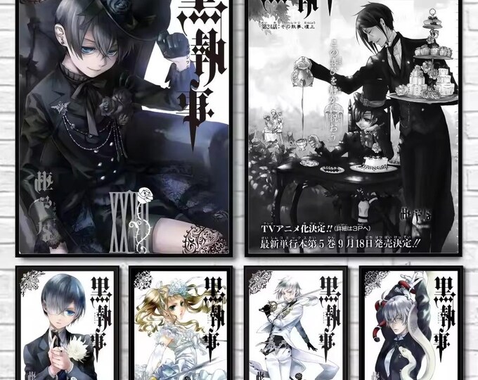 Black Butler - Forget-me-not Print - Etsy