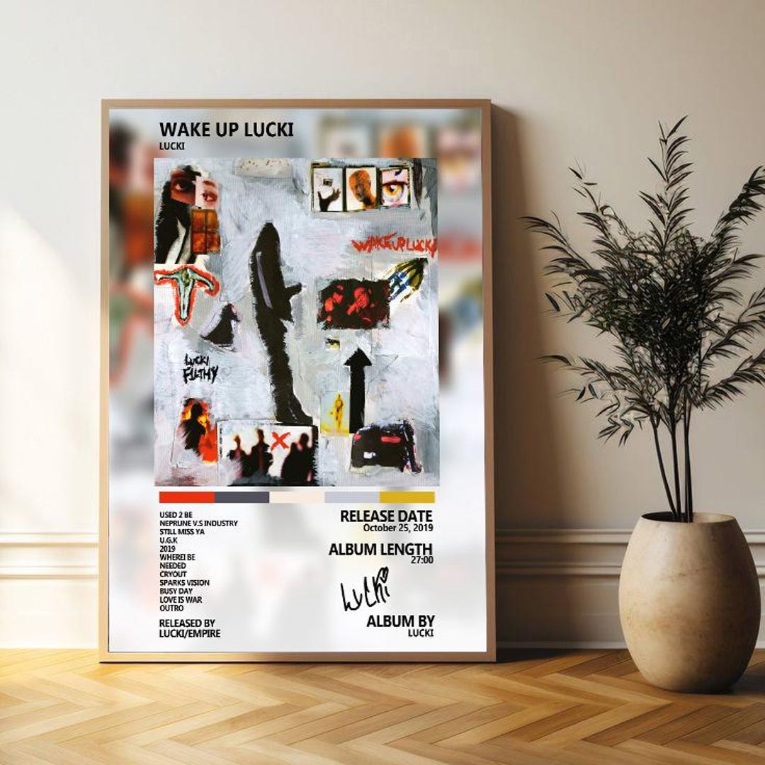 Generic Lucki Poster Album Cover Music Posters for Room Aesthetic, Wall ...