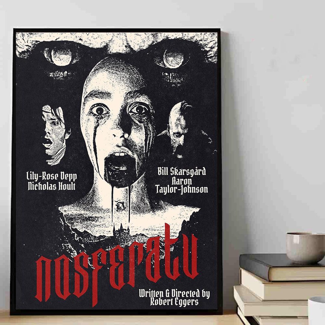 Nosferatu (2024) Vintage Movie Poster - Horror - Gothic - Film Fans ...