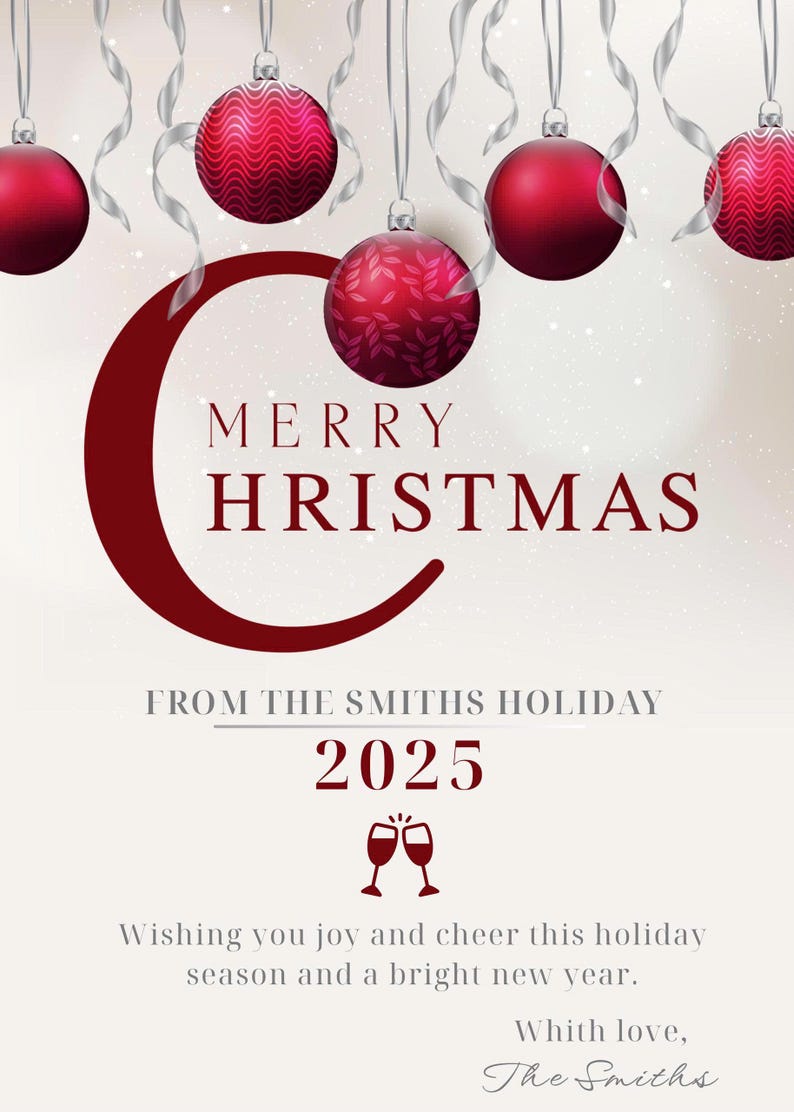 Editable Christmas Party Invitation Template | Printable Christmas ...