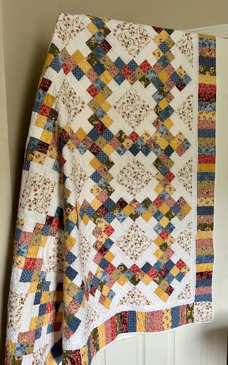 Country Charm Irish Chain Quilt - Made to Order / 3 Sizes - Etsy