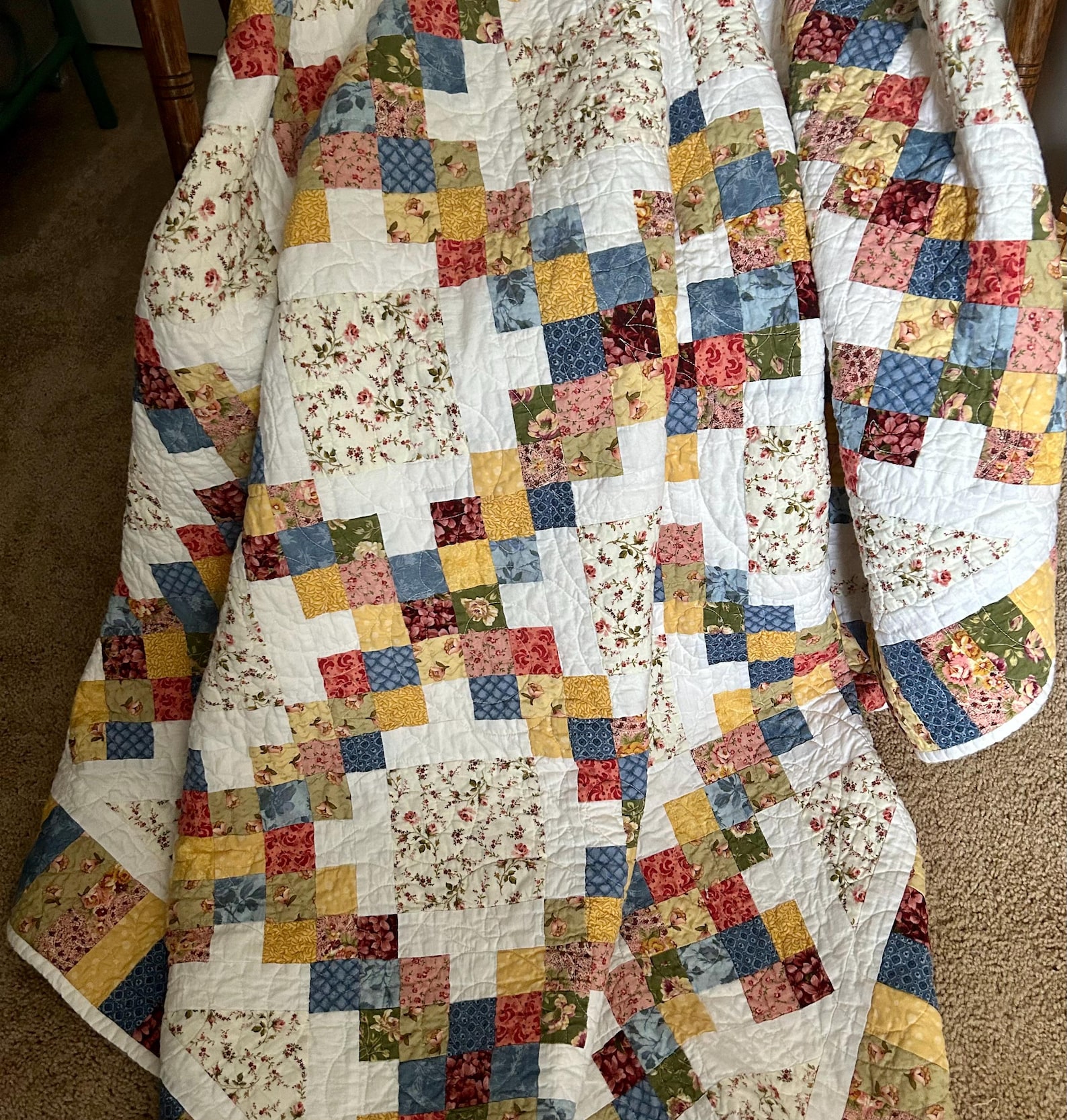 Country Charm Irish Chain Quilt - Made to Order / 3 Sizes - Etsy