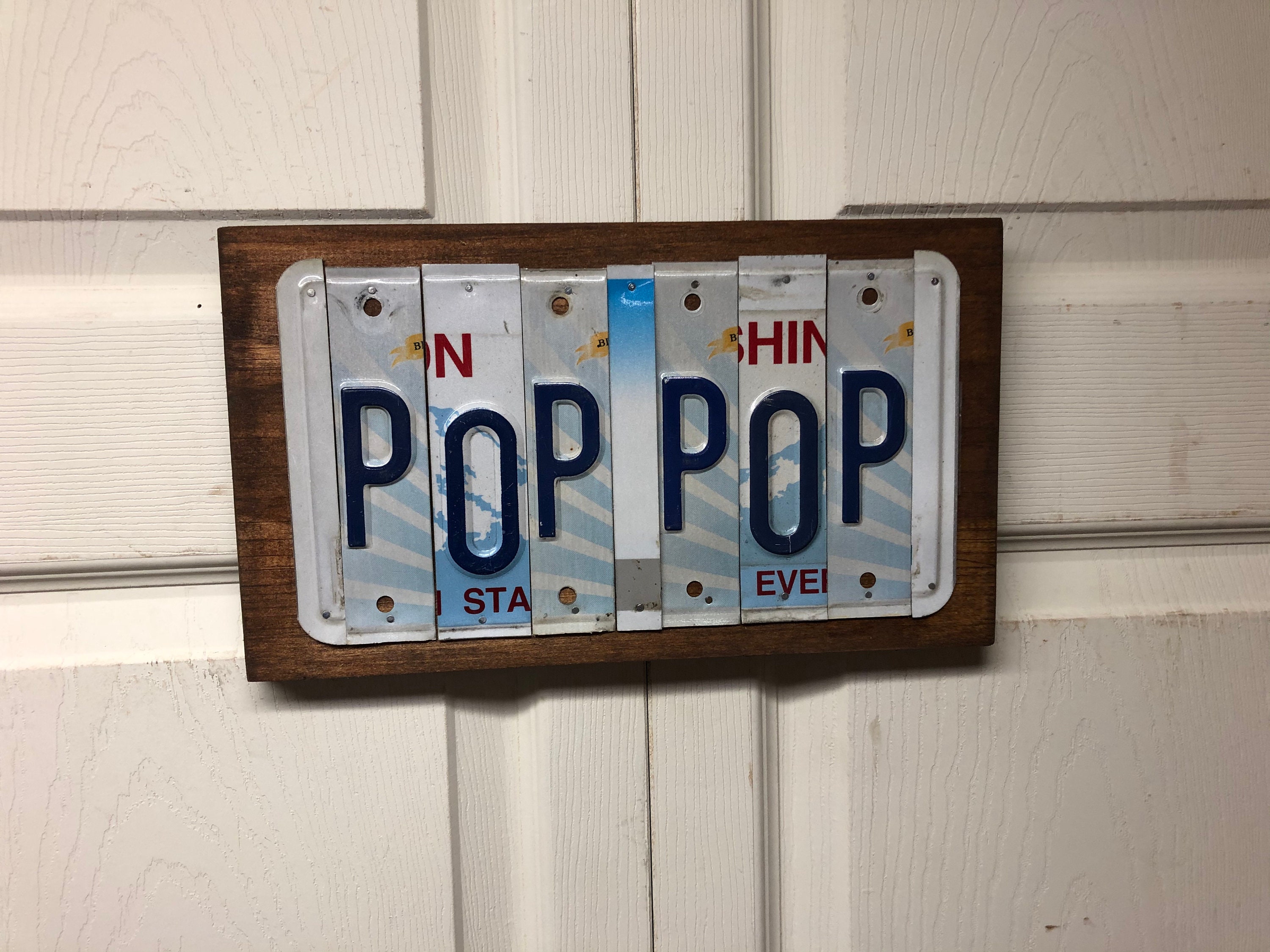 License Plate Plaque POP POP | Etsy
