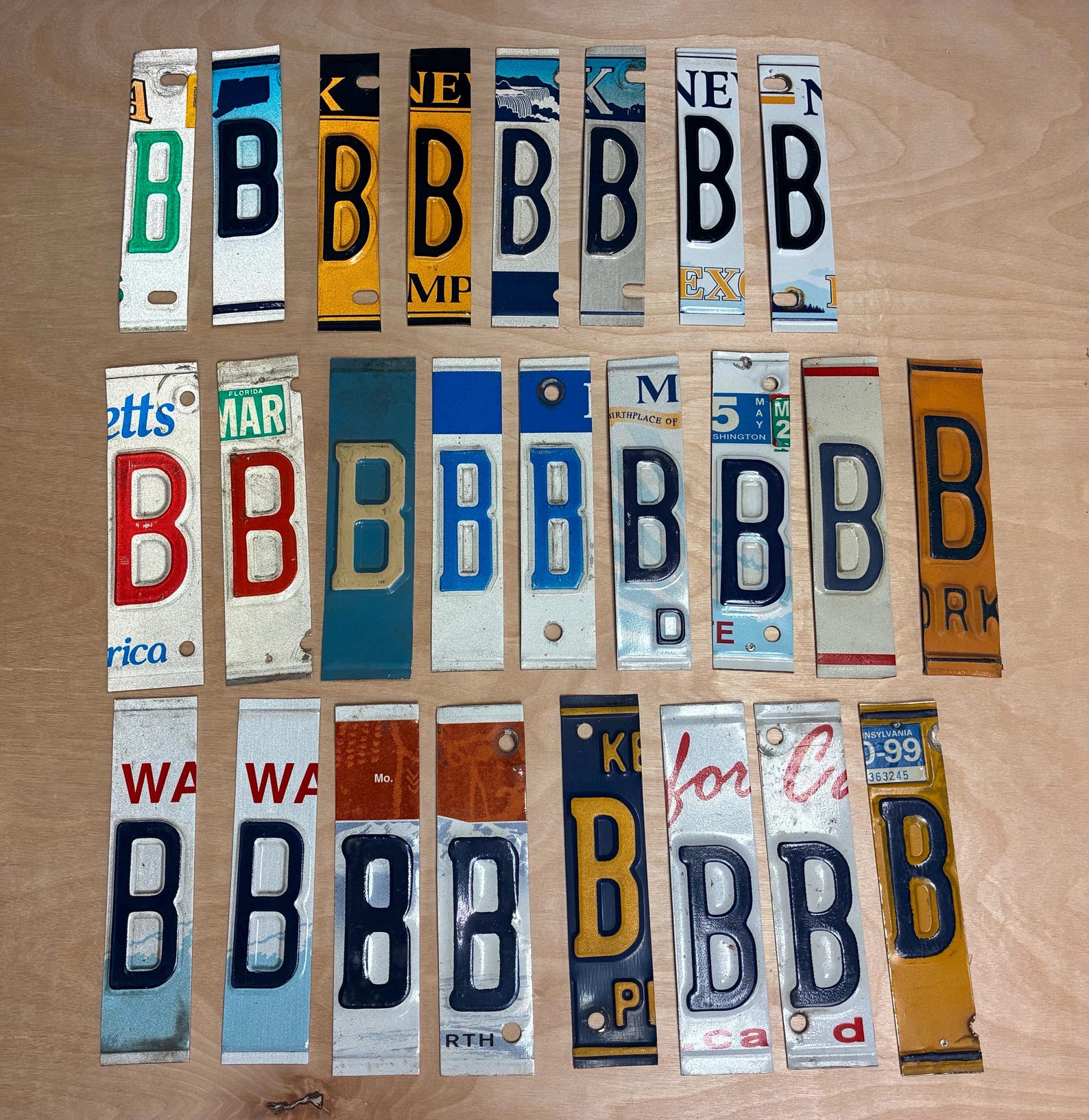 25 License Plate Letters ‘B’ to Build Your Own Signs - Etsy