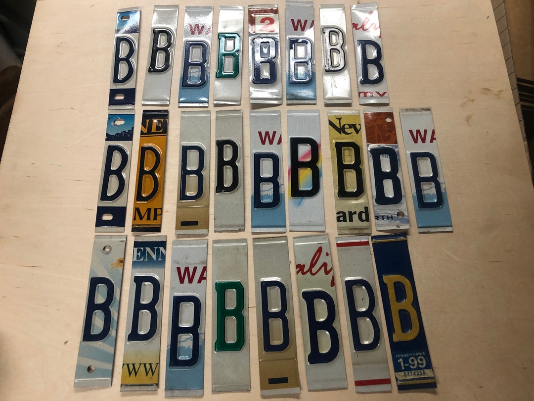 25 License Plate Letters ‘B’ to Build Your Own Signs - Etsy