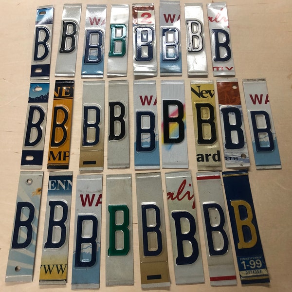 License Plate Letters - Etsy