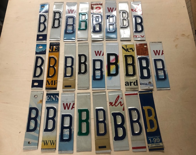 25 License Plate Letters ‘B’ to Build Your Own Signs - Etsy