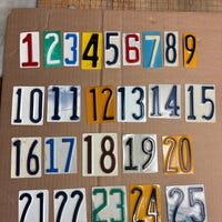 Professionally Cut License Plate LETTERS and Numbers From Real Plates ...