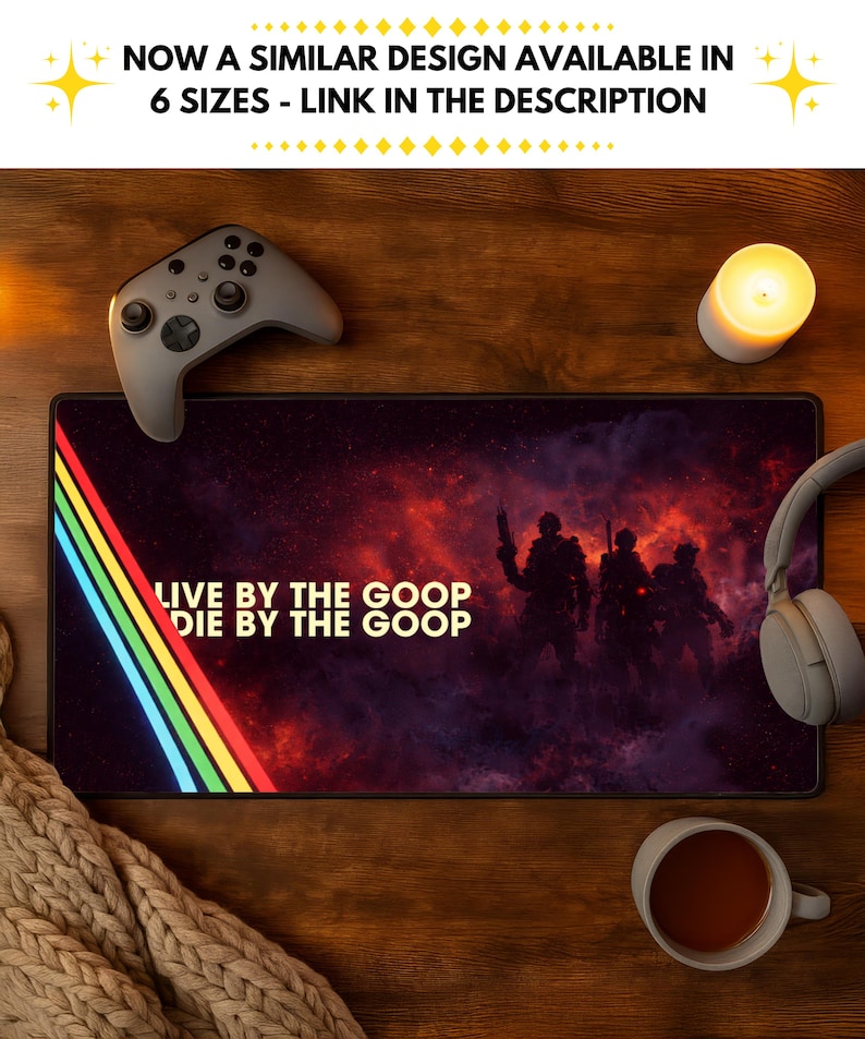 ARC Raiders Goop Desk Mat the Burnt Peanut Large Mouse Pad Goopas Gonna ...