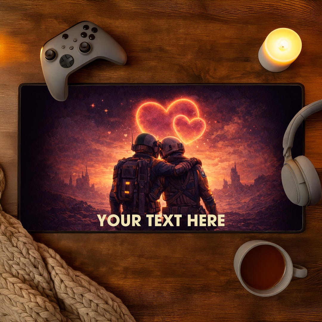 Custom Arc Raiders Valentine Desk Mat Personalized Gaming Mousepad XXL ...