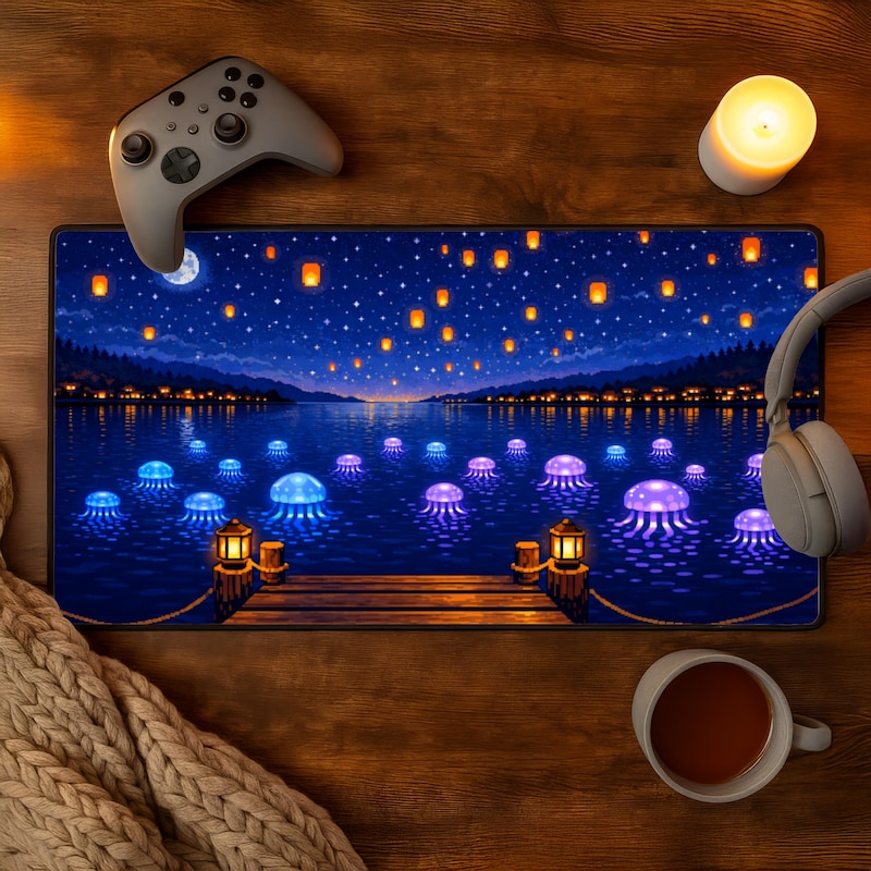 Pixel Art Rpg Desk Mat - Etsy