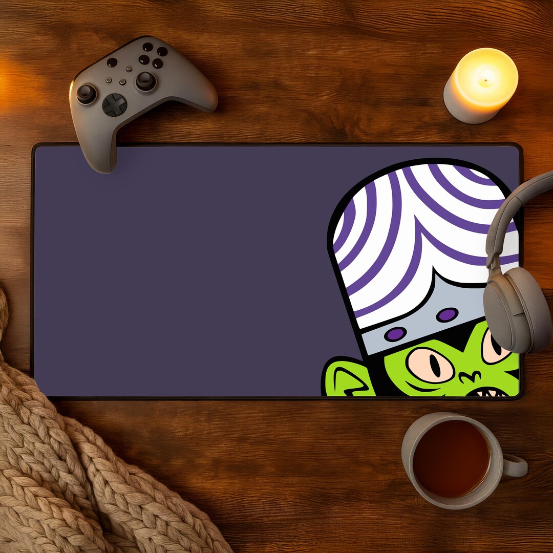 Mojo Jojo Desk Mat Cartoon Villain Mousepad XXL Funny Retro Cartoon ...