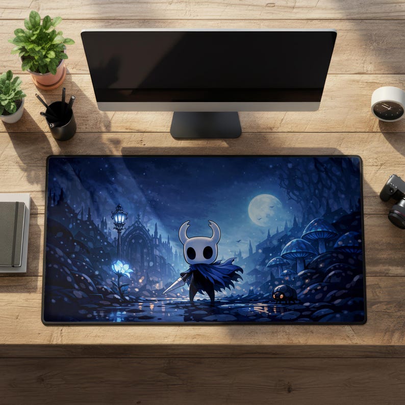 Hollow Knight Hero Desk Mat Indie Game Mouse Pad Hallownest Decor ...