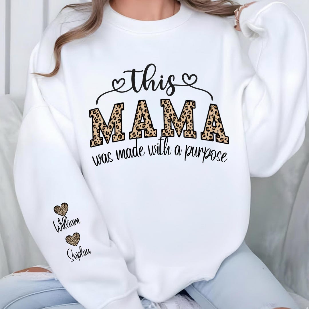 This Mom Was Made With a Purpose Png, Personalized Mom Png ...