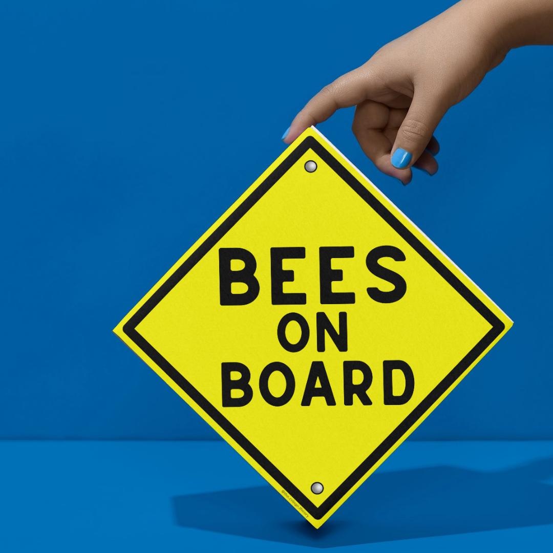 Bees on Board Car Magnet: Funny Beekeeper Gift, Caution Sign - Etsy