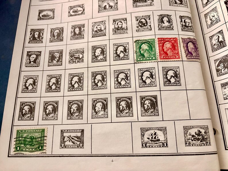1960s ‘the Ideal Stamp Book’- Some Stamps Included - Etsy