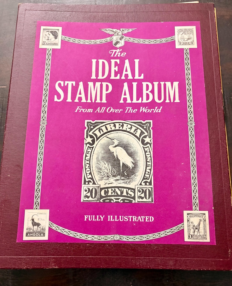 1960s ‘the Ideal Stamp Book’- Some Stamps Included - Etsy