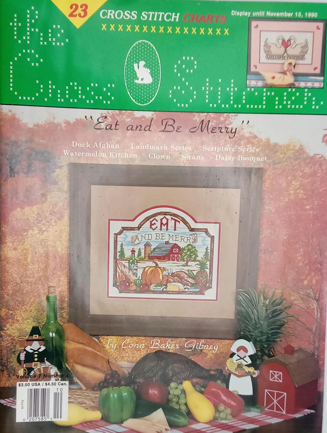The Cross Stitcher Magazine October November 1990 Vintage Cross Stitch ...