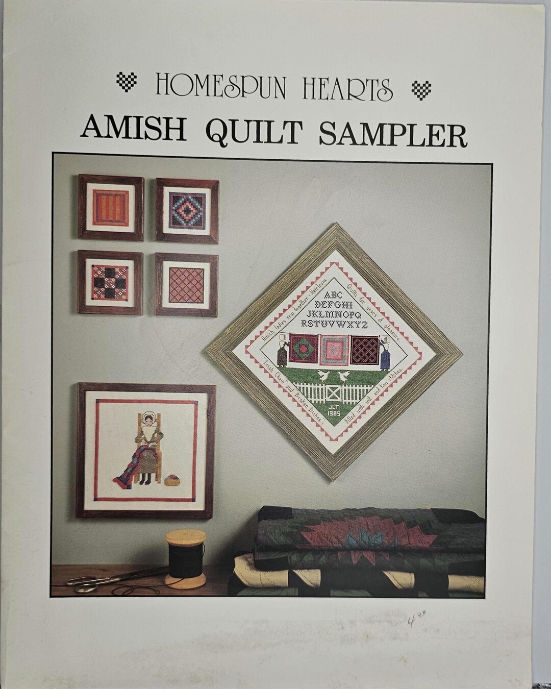 Amish Quilt Sampler Cross Stitch Pattern Vintage Cross Stitch - Etsy