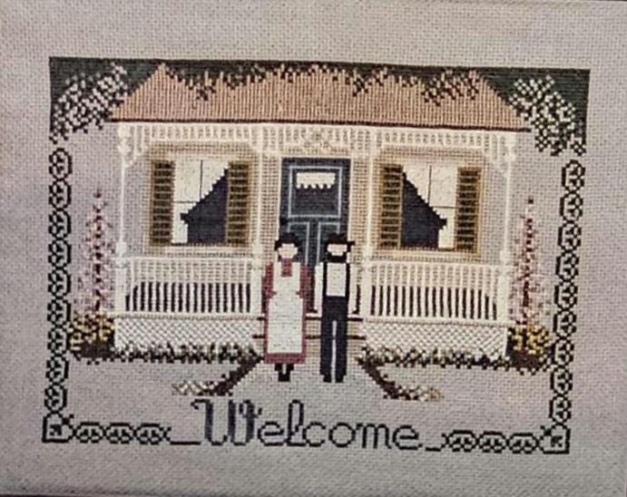 Amish Welcome Cross Stitch Pattern: Vintage Needlework Design - Etsy