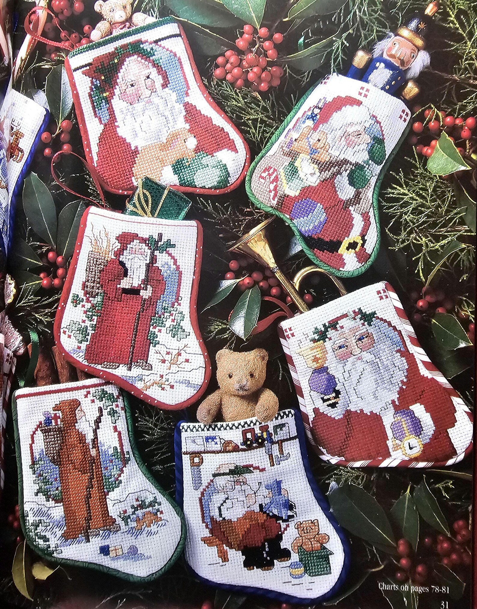 The Stockings Were Hung Cross Stitch Book Vintage Cross Stitch ...