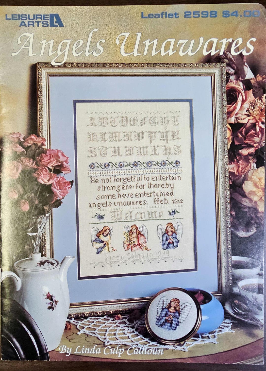 Angels Unawares Cross Stitch Pattern Angel Cross Stitch Sampler - Etsy