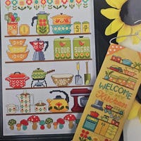Cross Stitch Pattern Pdf Vintage Kitchen, Printable Pdf Pattern ...