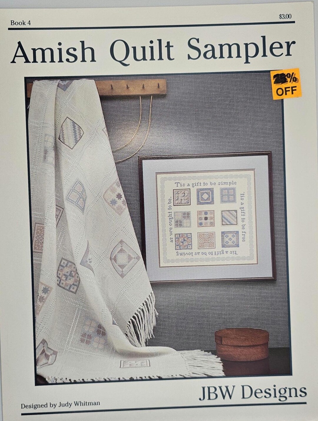 Amish Quilt Sampler Cross Stitch Pattern Vintage Cross Stitch - Etsy
