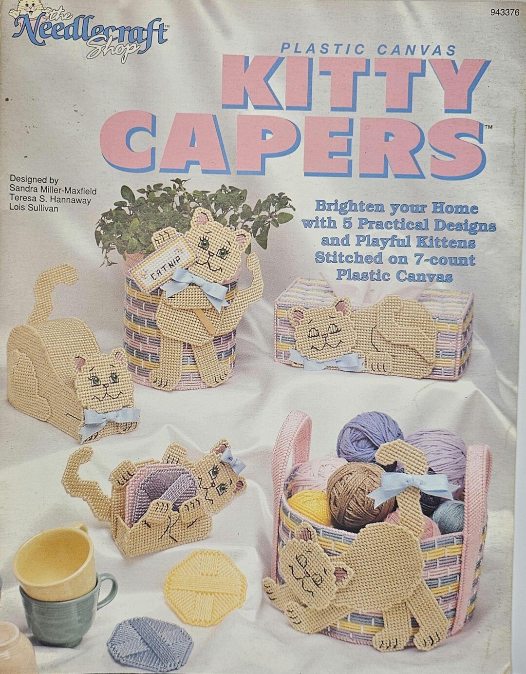 Kitty Capers Vintage Plastic Canvas Pattern Book - Etsy