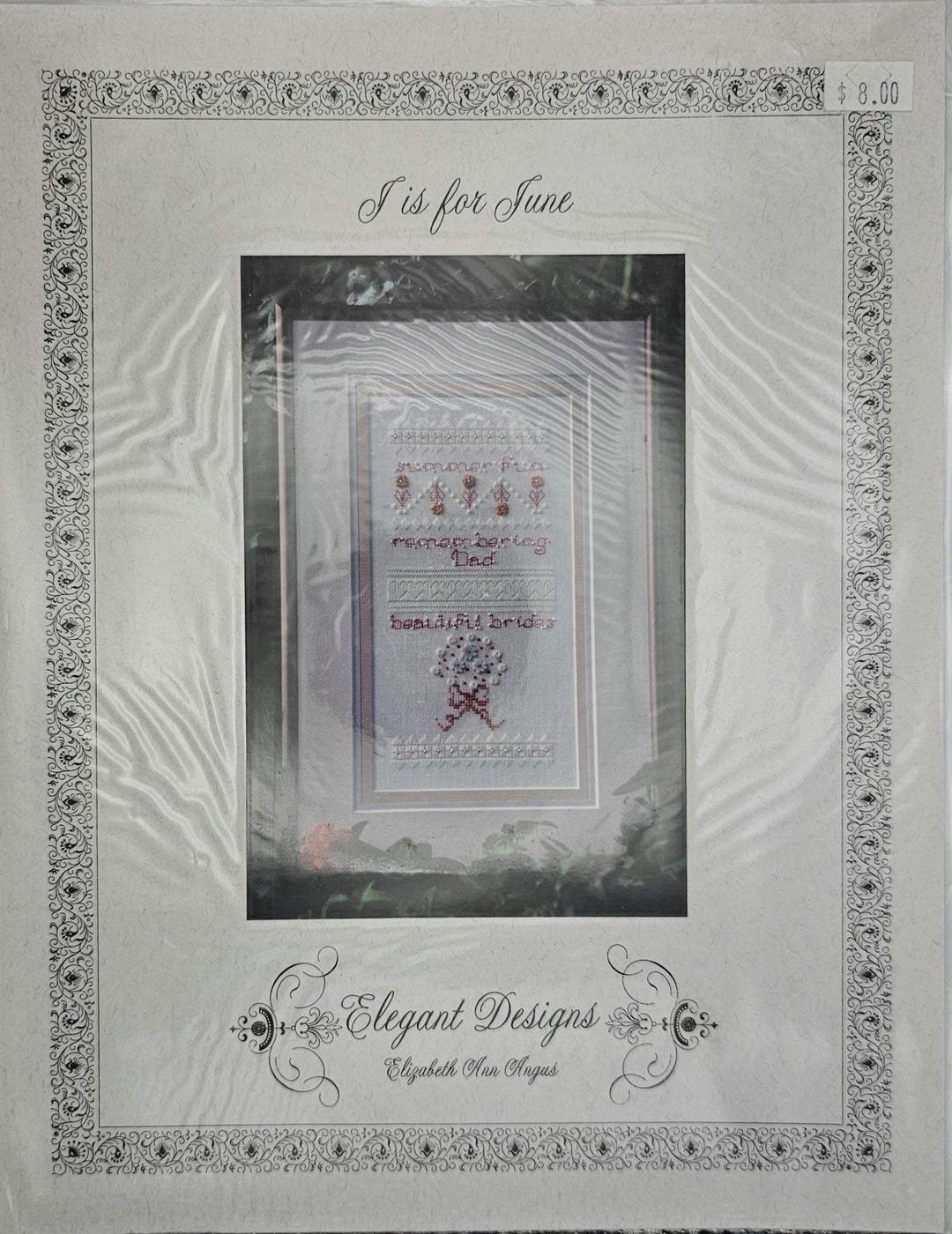 J is for June Cross Stitch Pattern Vintage Cross Stitch - Etsy
