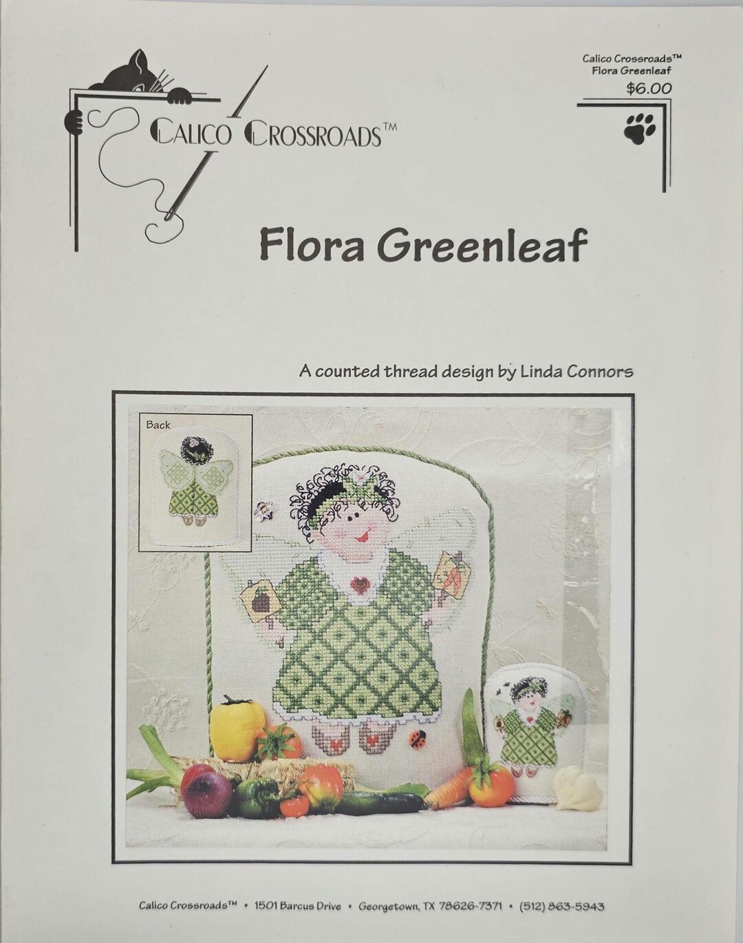 Flora Greenleaf Cross Stitch Pattern Vintage Cross Stitch - Etsy