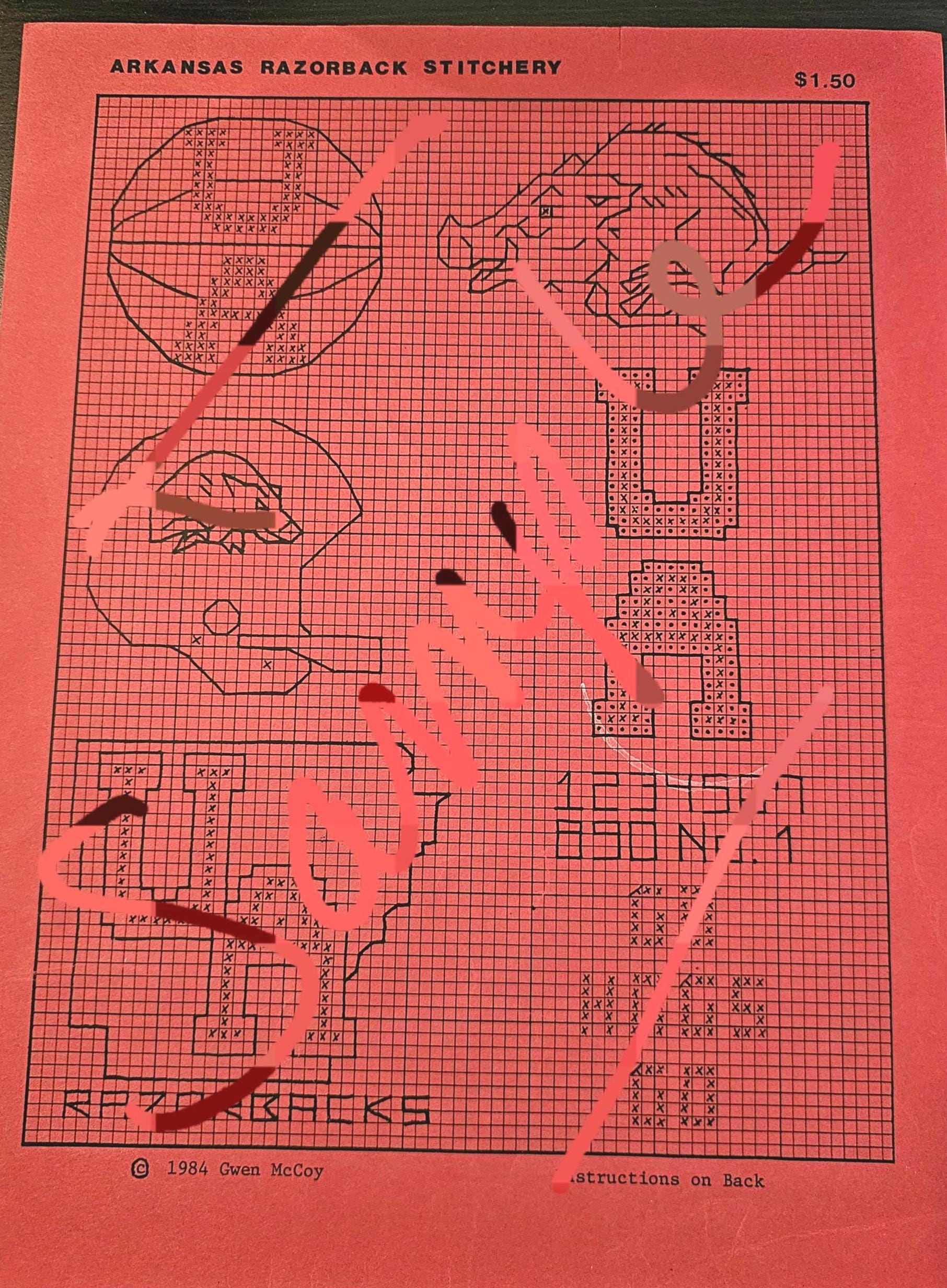 Arkansas Razorback Cross Stitch Pattern - Etsy