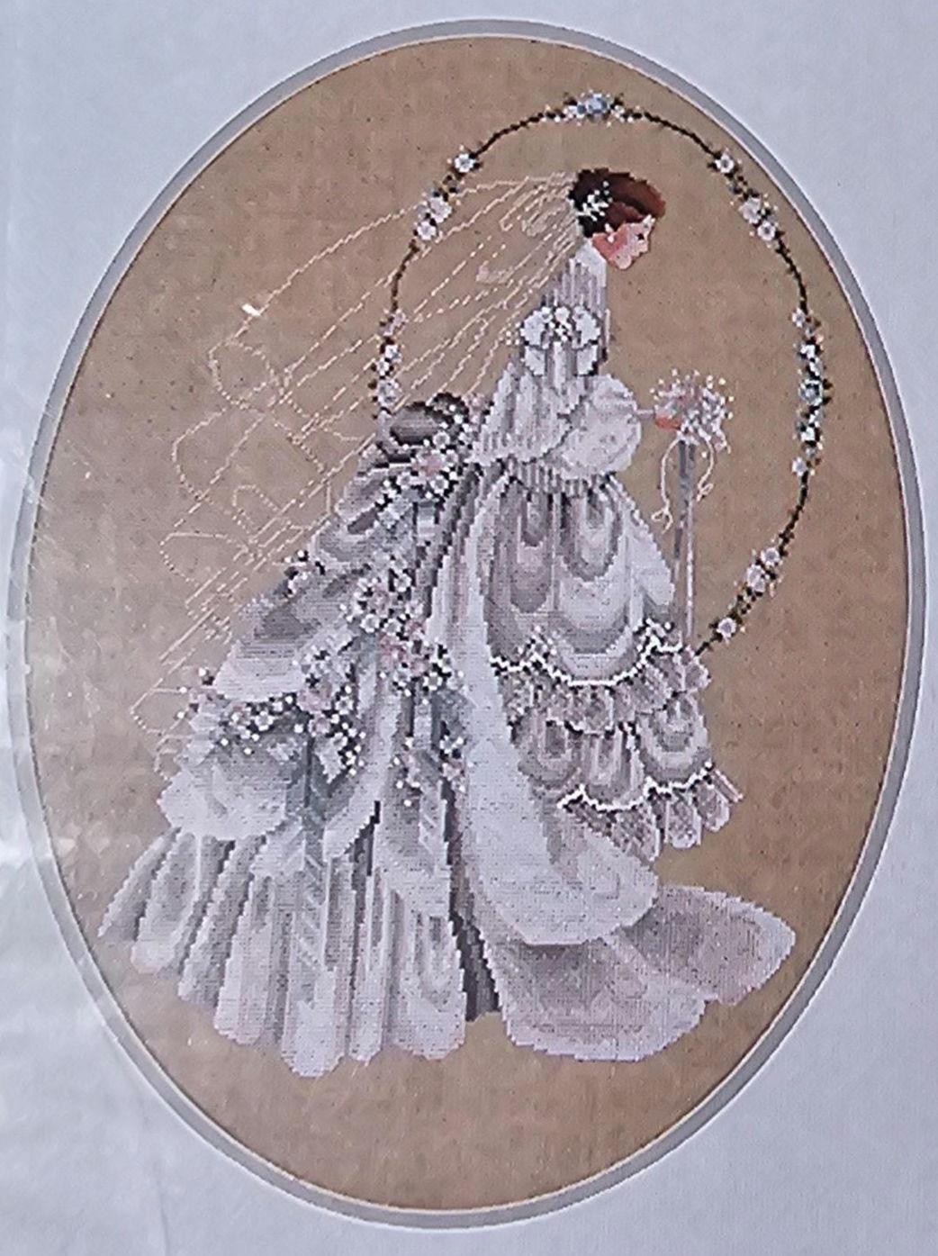 Bride Cross Stitch Pattern: Lavender and Lace Victorian Design - Etsy