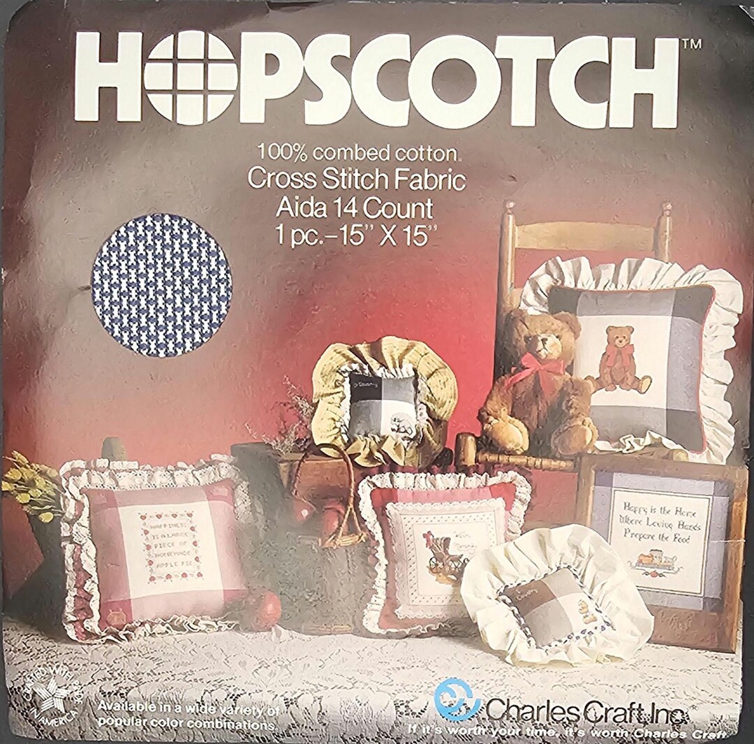 14ct Aida Cloth Hopscotch Fabric Cross Stitch Fabric 14 Count - Etsy