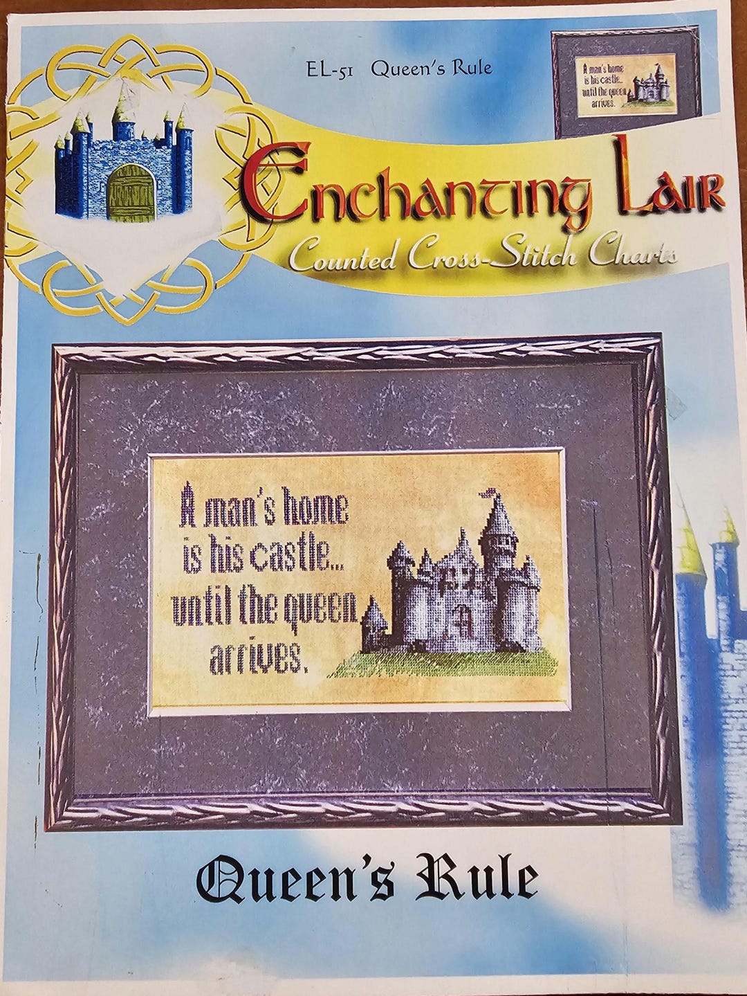 Queens Rule Cross Stitch Pattern Castle Cross Stitch Marriage Humor - Etsy