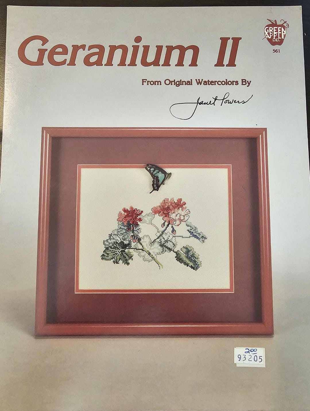 Geranium II Cross Stitch Pattern Floral Cross Stitch Still Life Cross ...
