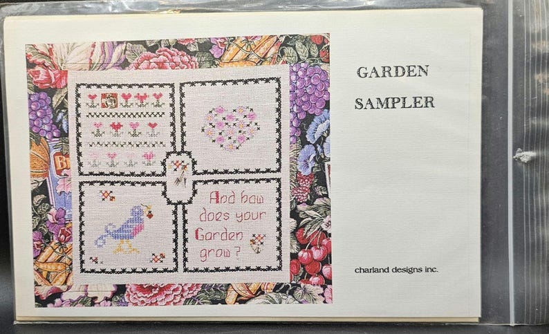 Garden Sampler Cross Stitch Pattern - Etsy