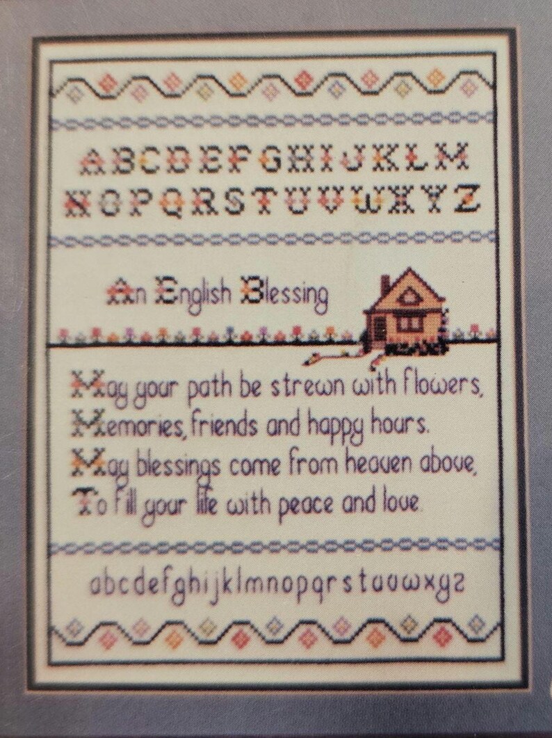 Anglo-saxon Blessings Cross Stitch Pattern Irish Blessing Scottish ...