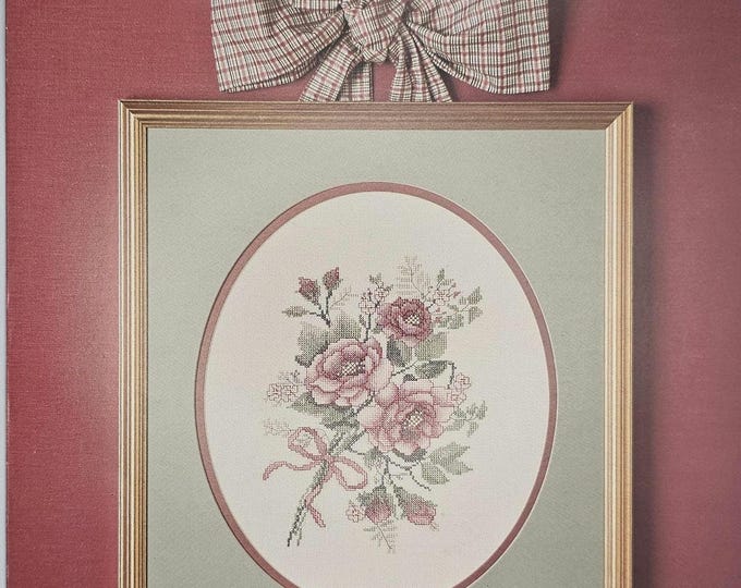 Ribboned Roses Cross Stitch Pattern Vintage Cross Stitch - Etsy
