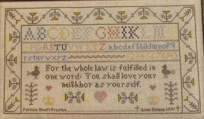 Love Thy Neighbor Cross Stitch Pattern - Etsy