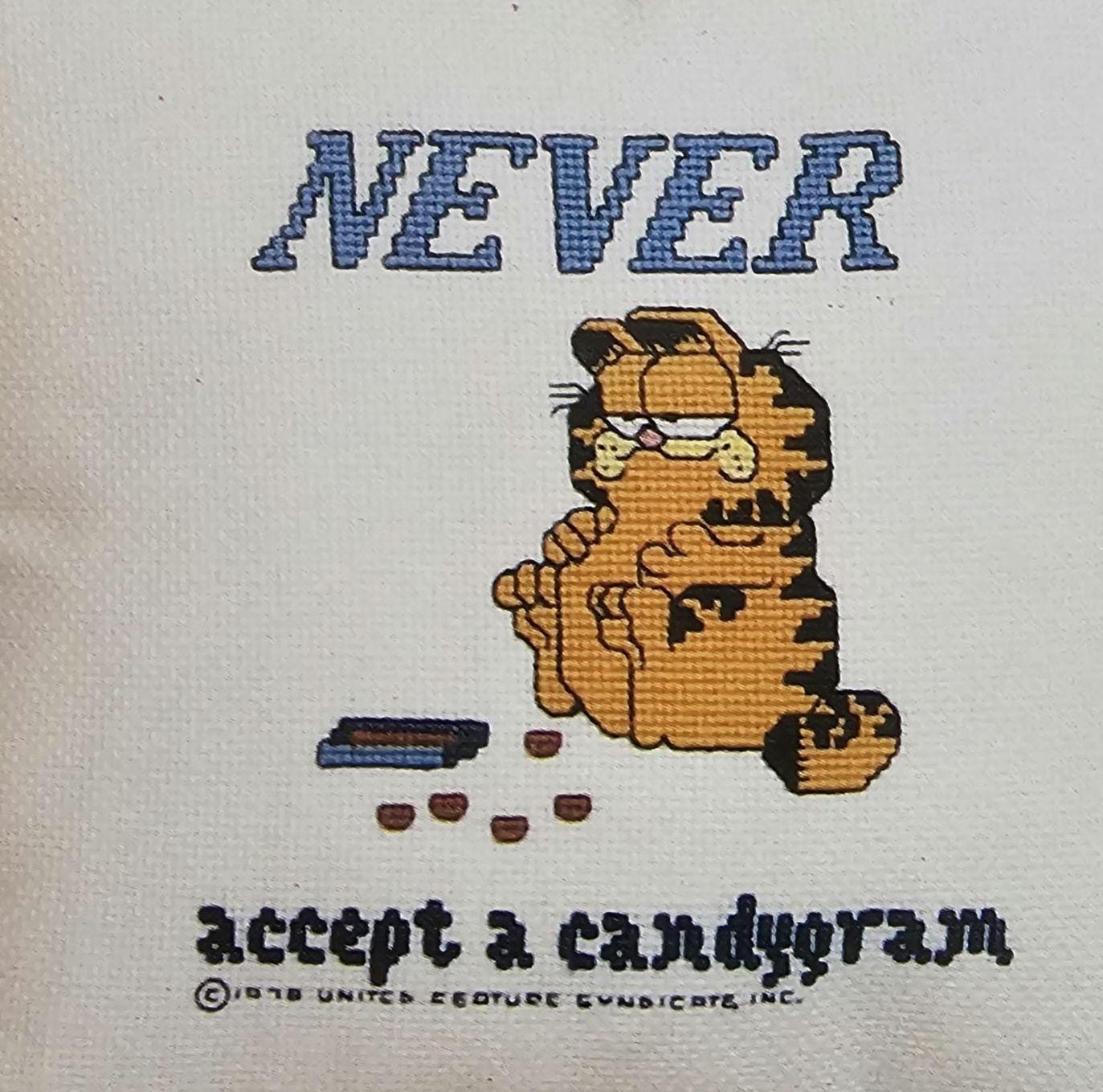 Garfield Diet Tips Cross Stitch Pattern - Etsy