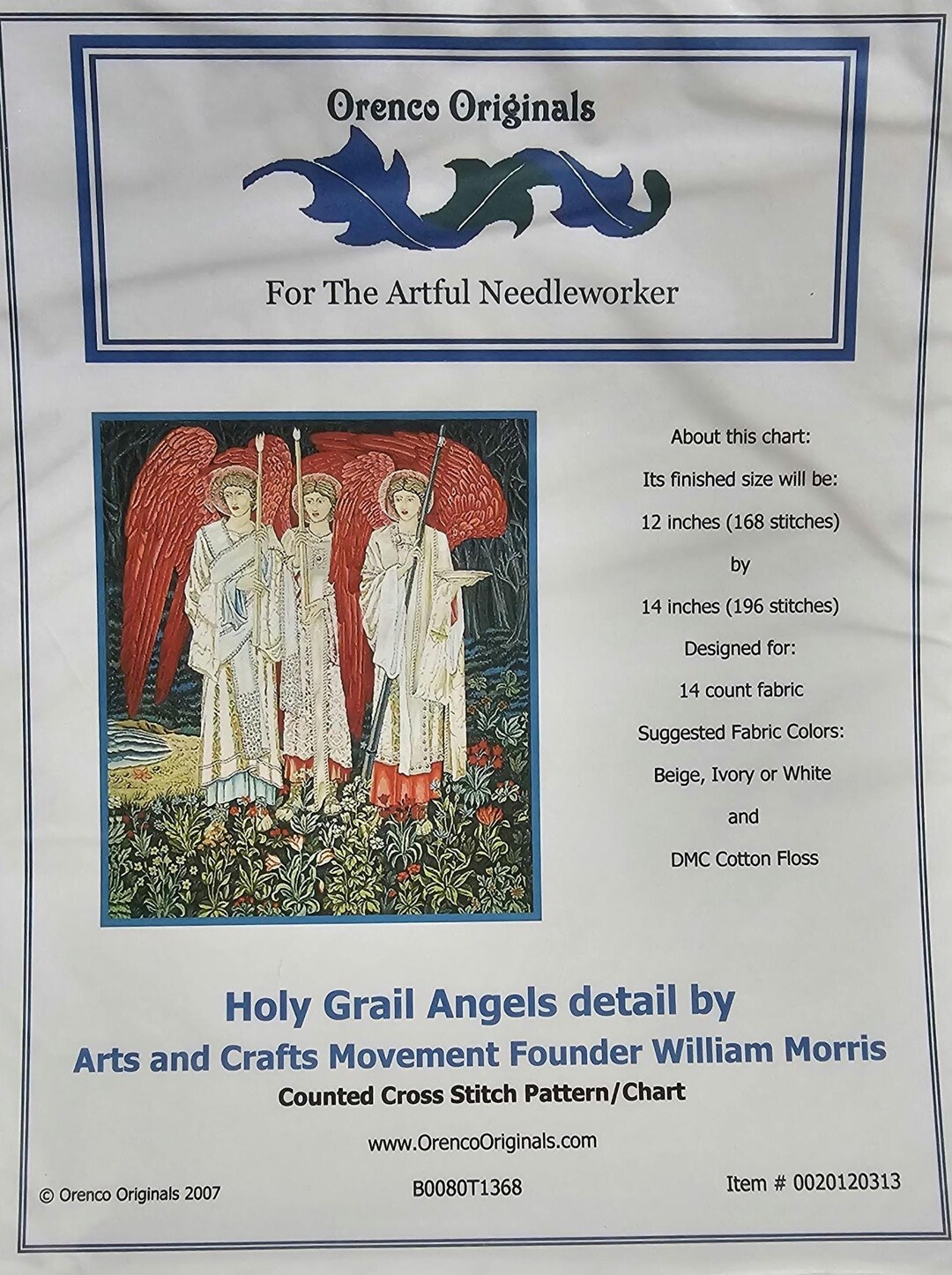 Holy Grail Angels Cross Stitch Pattern Orenco Original Cross Stitch ...