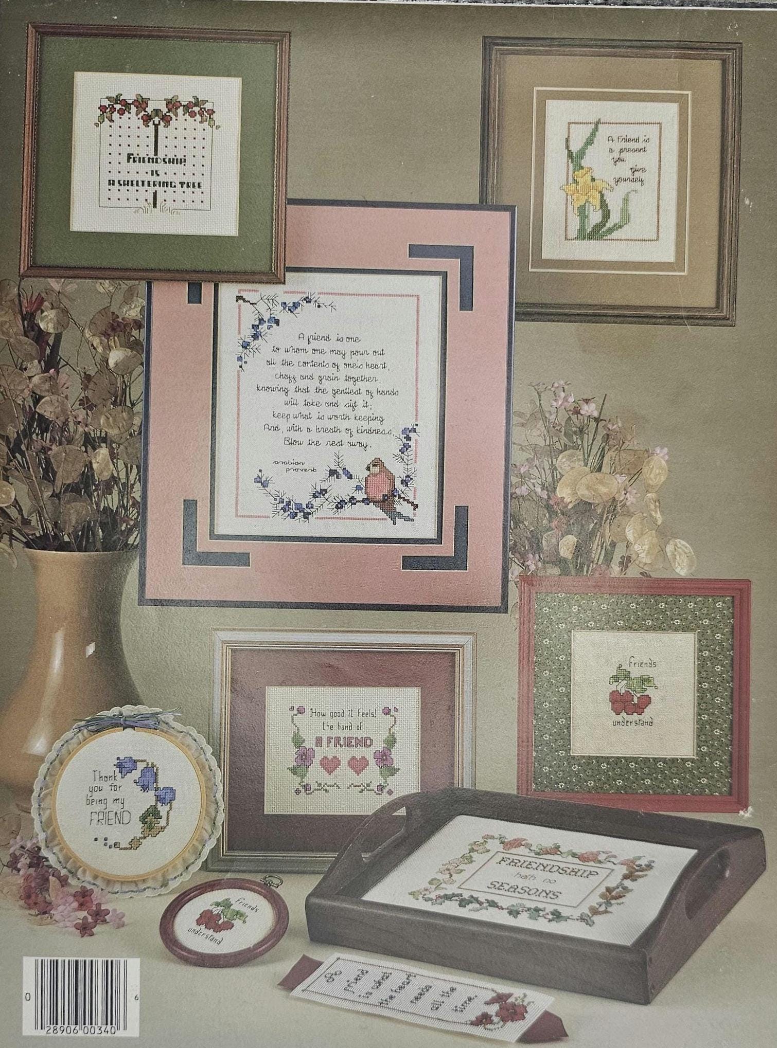 Friendship Hath No Seasons Cross Stitch Pattern Vintage Cross Stitch - Etsy