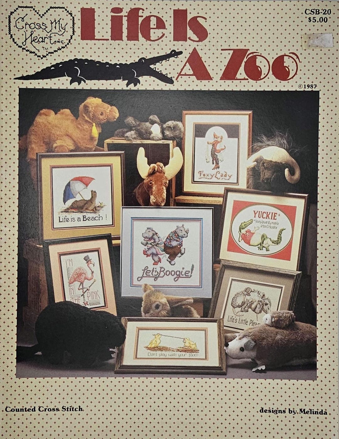 Life is A Zoo Cross Stitch Pattern Vintage Cross Stitch - Etsy