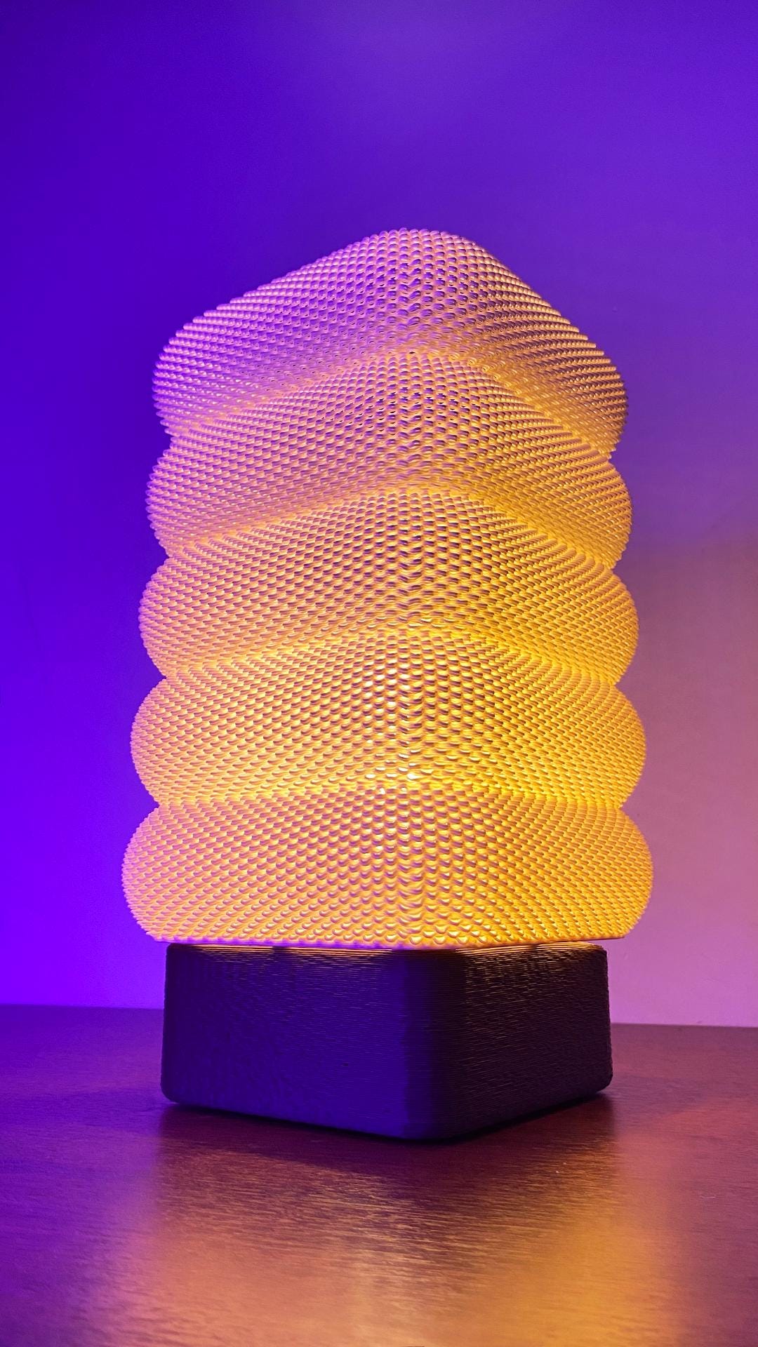 Sara Adaptive Lamp | 3D Printed Ripplemesh Pendant Lampshade & Table ...