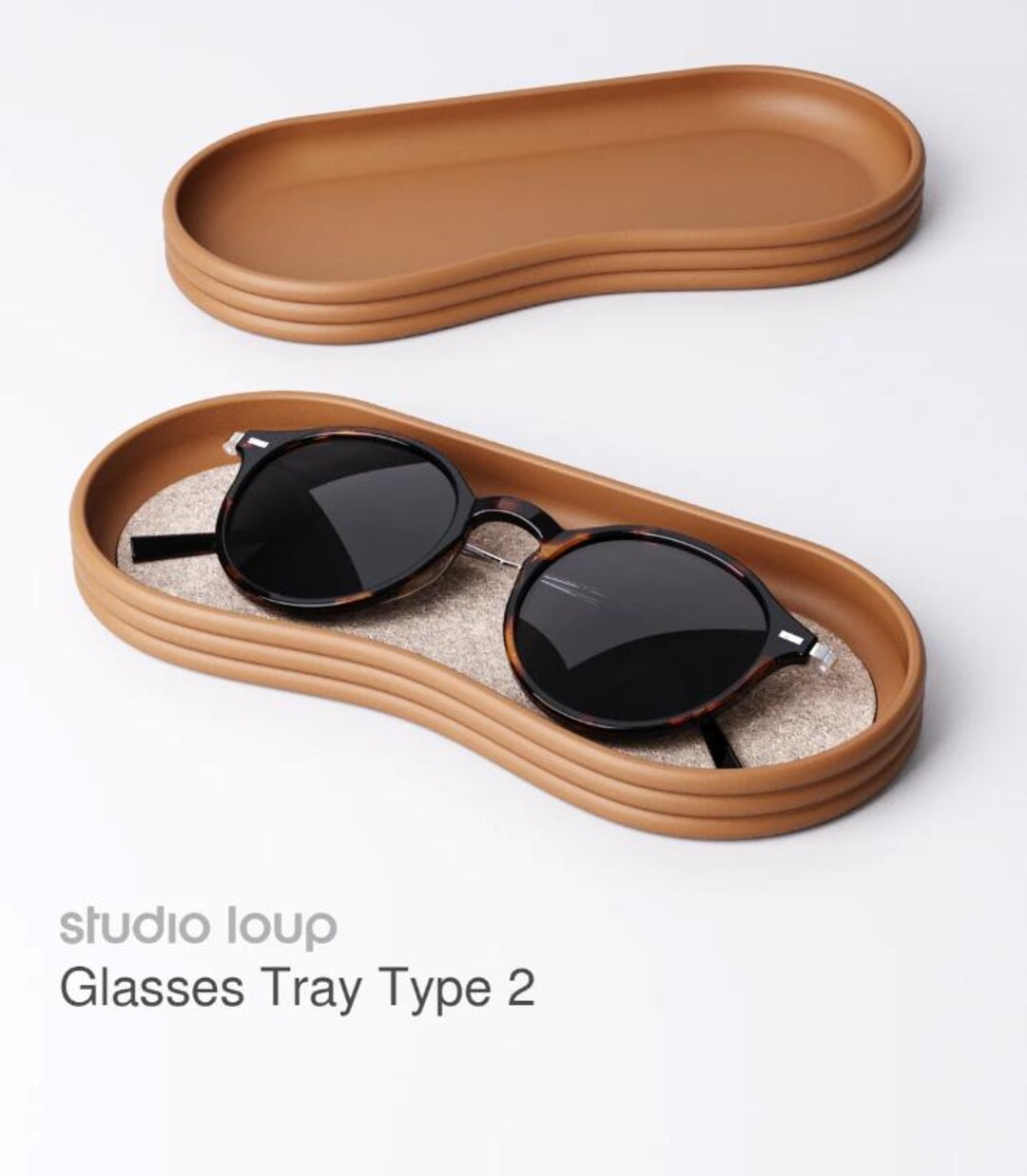 Glasses Tray Type 2 | Modern 3D Printed Eyewear Holder With Optional ...