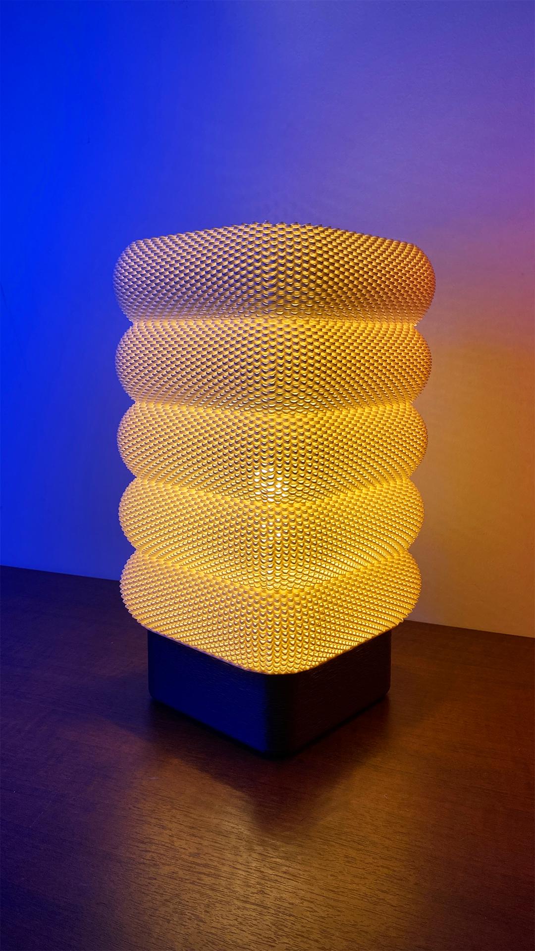 Sara Adaptive Lamp | 3D Printed Ripplemesh Pendant Lampshade & Table ...